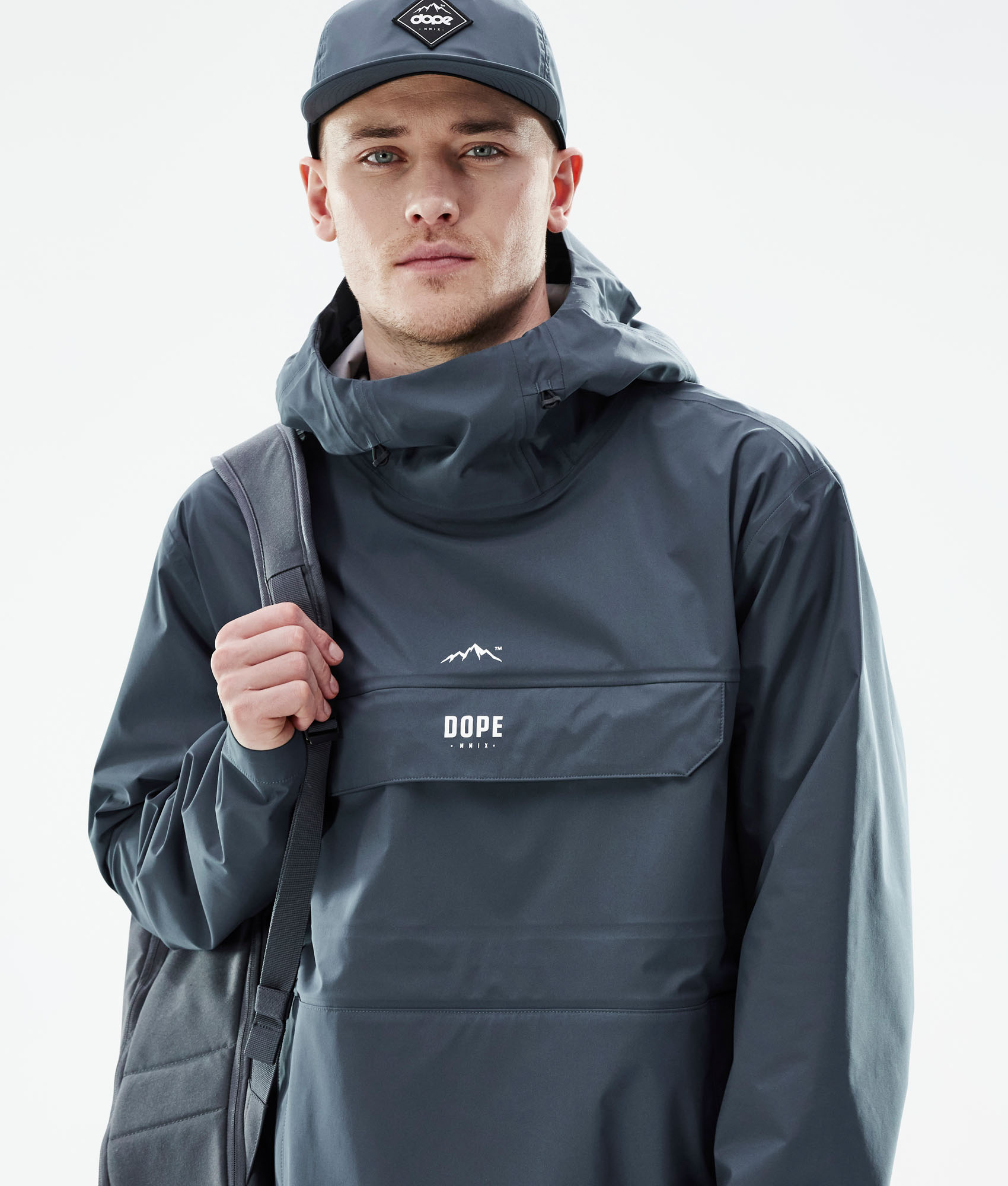 Dope Downpour Rain Jacket Men Metal Blue | Dopesnow.com