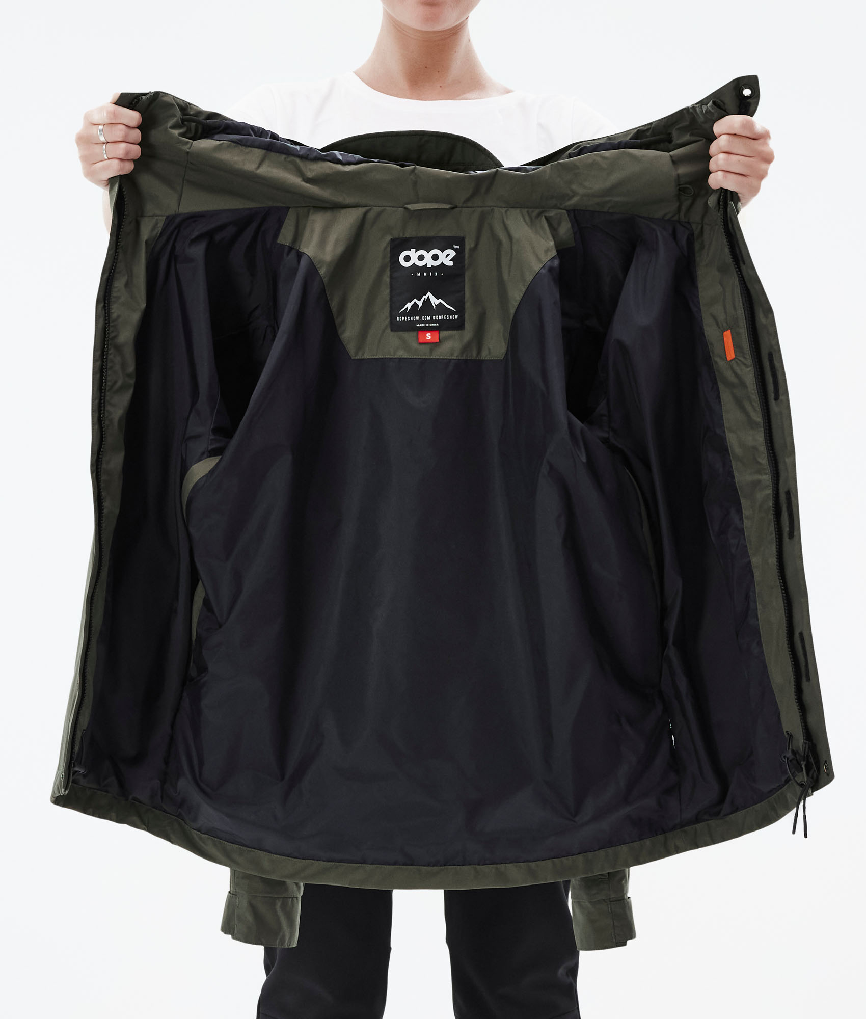 Dope Blizzard Light W Full Zip Outdoor Jacket Women Olive Green ...