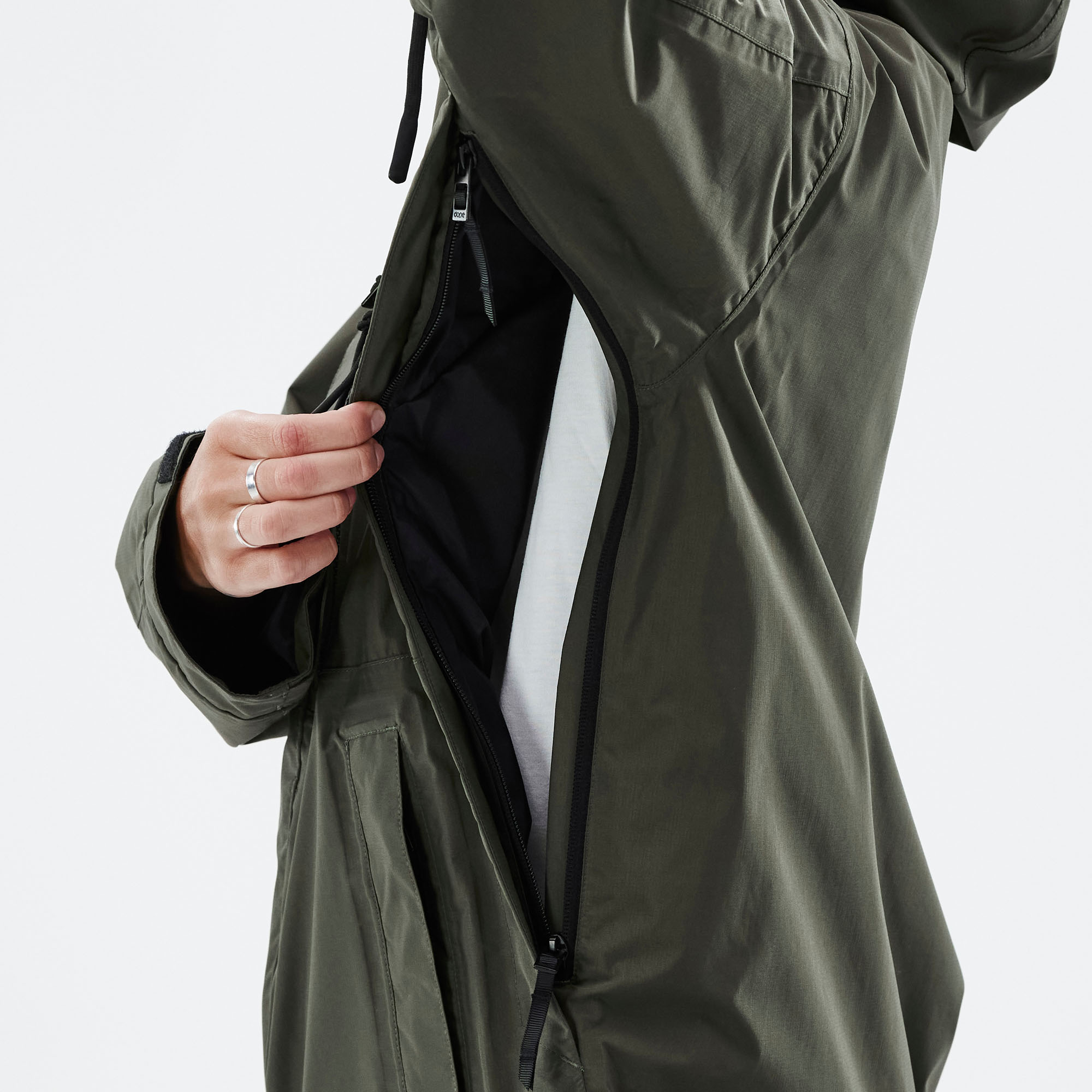 Dope Blizzard Light W Full Zip Outdoor Jacket Women Olive Green ...