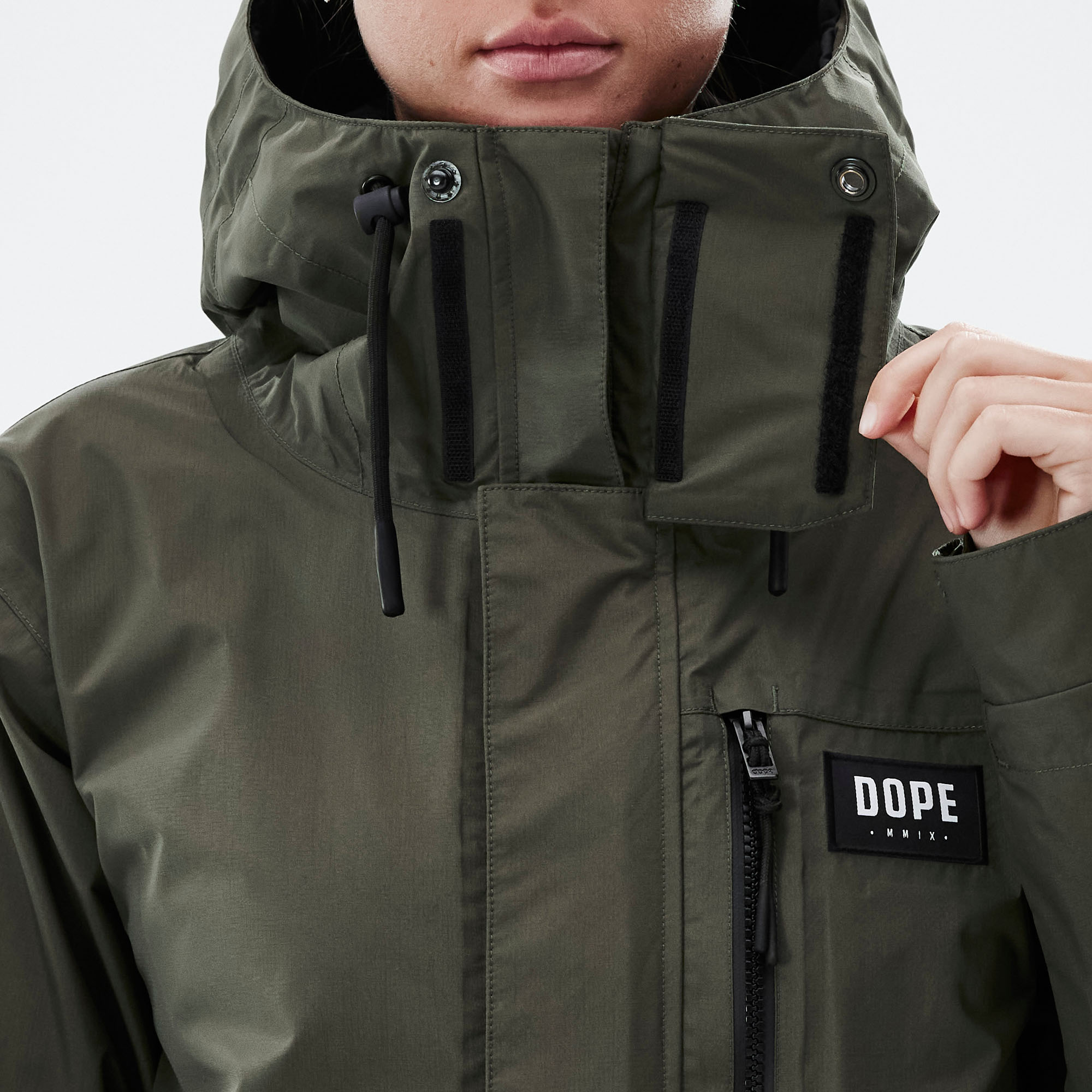 Dope Blizzard Light W Full Zip Outdoor Jacket Women Olive Green ...