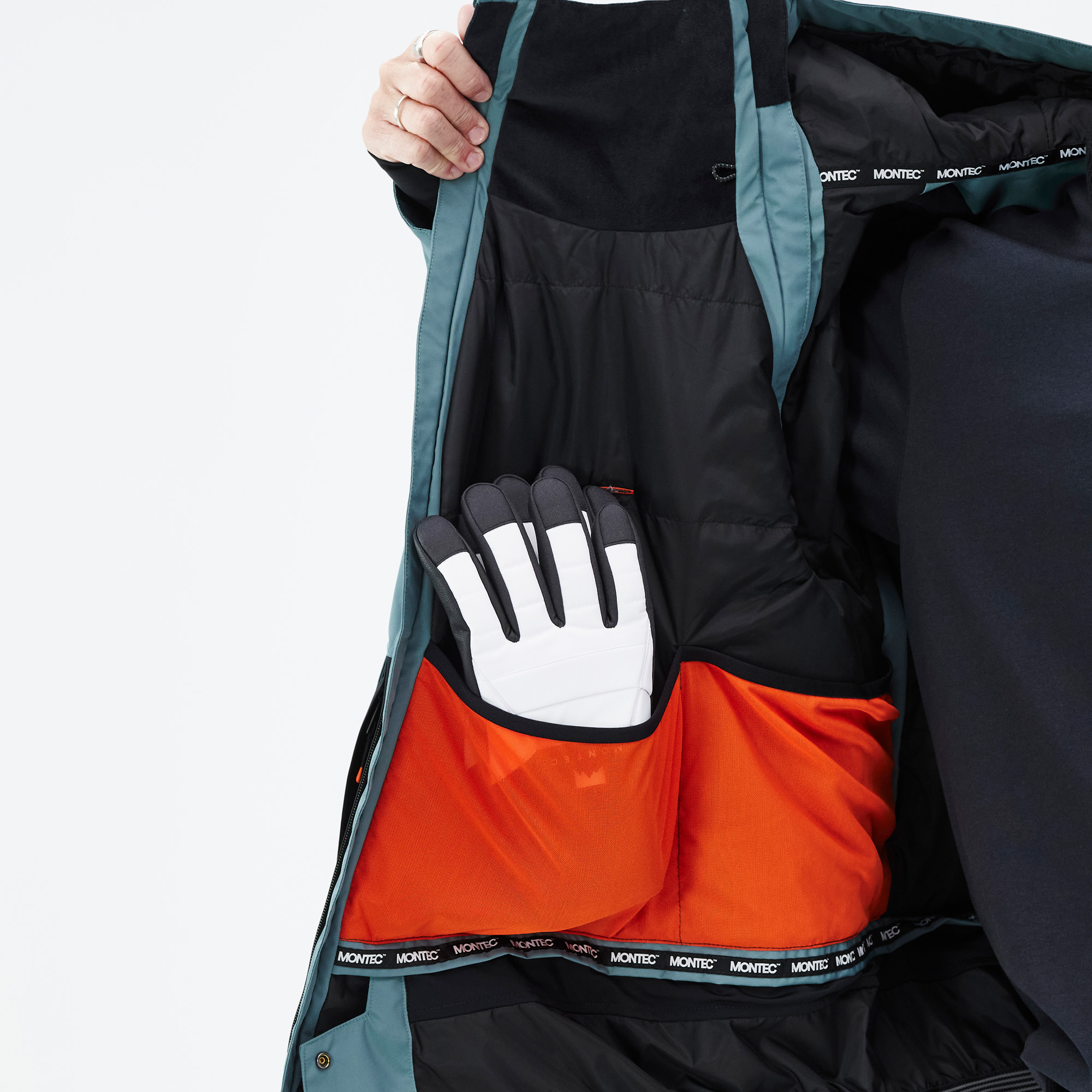 Montec Doom Men's Snowboard Jacket Atlantic/Black | Montecwear.com