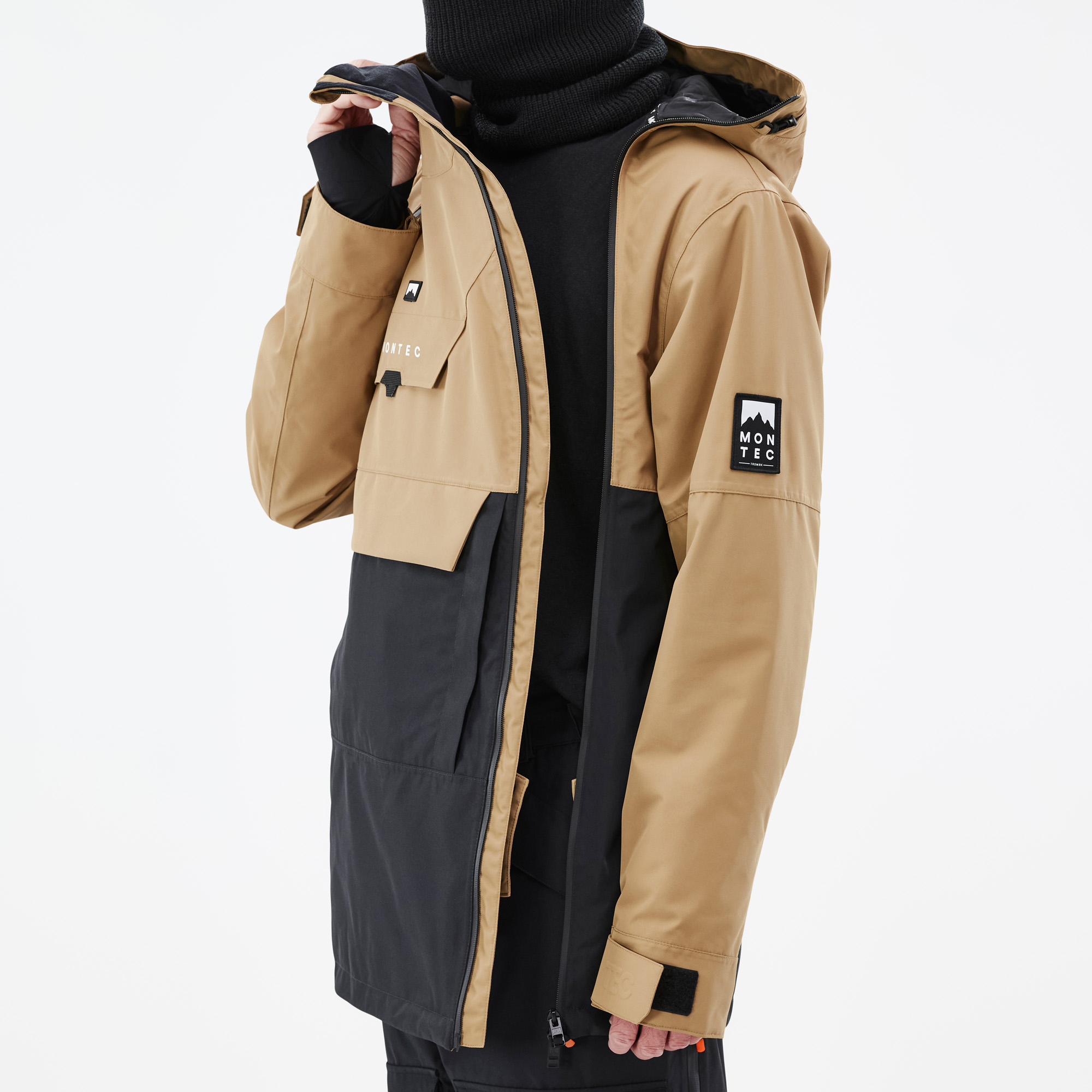 Montec Doom Men's Snowboard Jacket Gold/Black | Montecwear.com