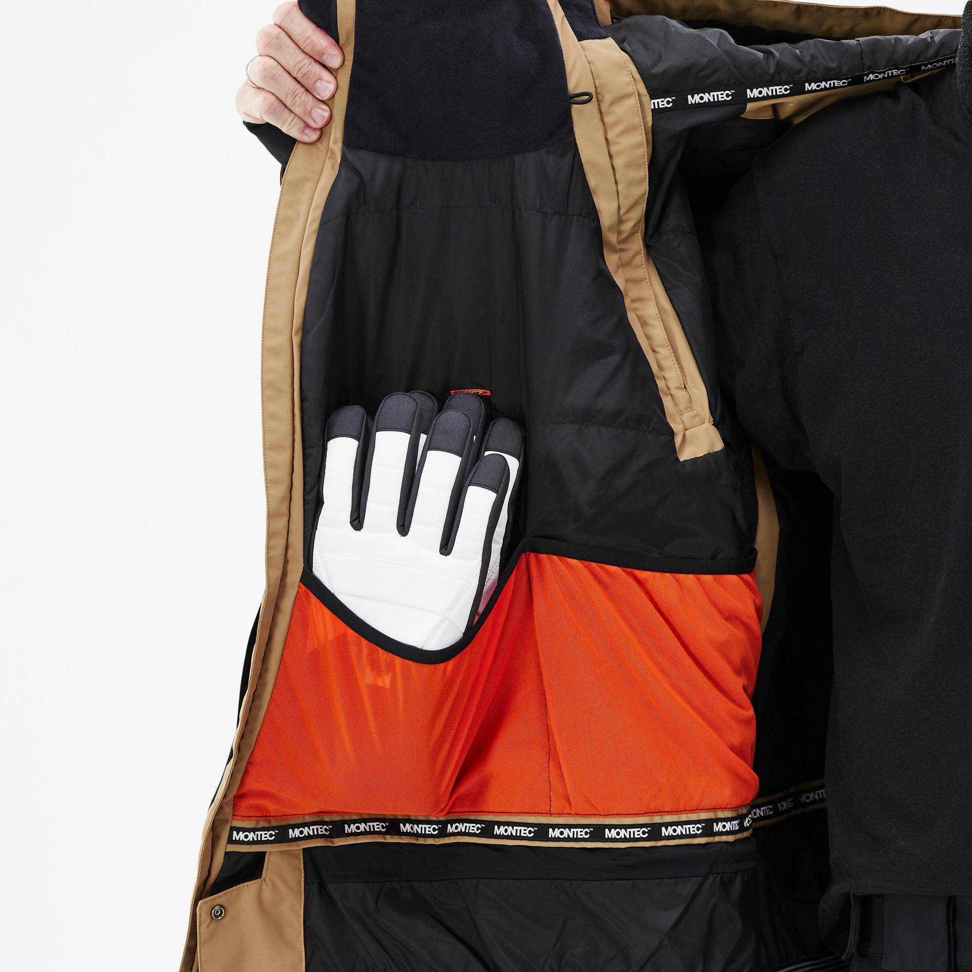 Montec Doom Men's Snowboard Jacket Gold/Black | Montecwear.com