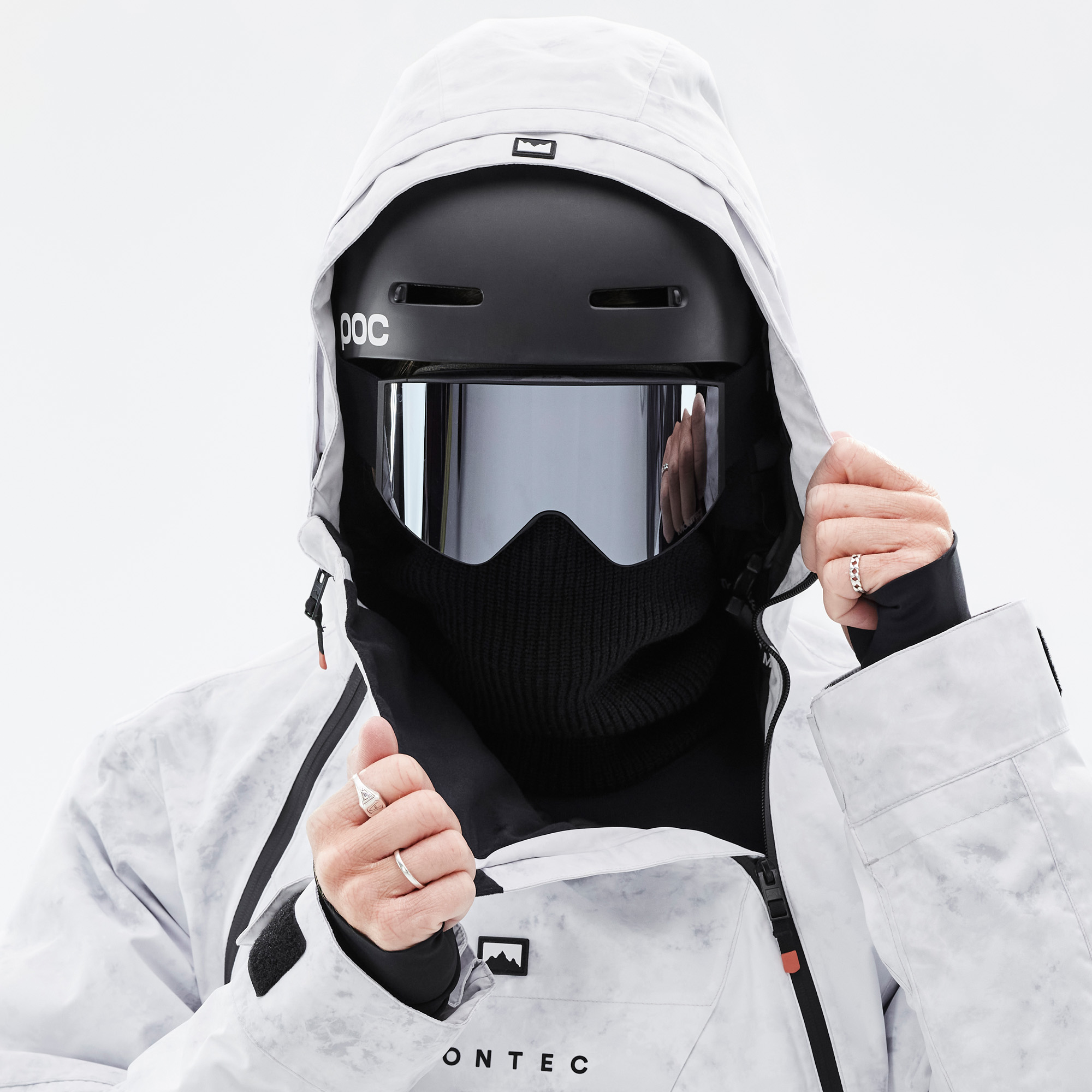 Montec Doom Men's Ski Jacket White Tiedye | Montecwear.com