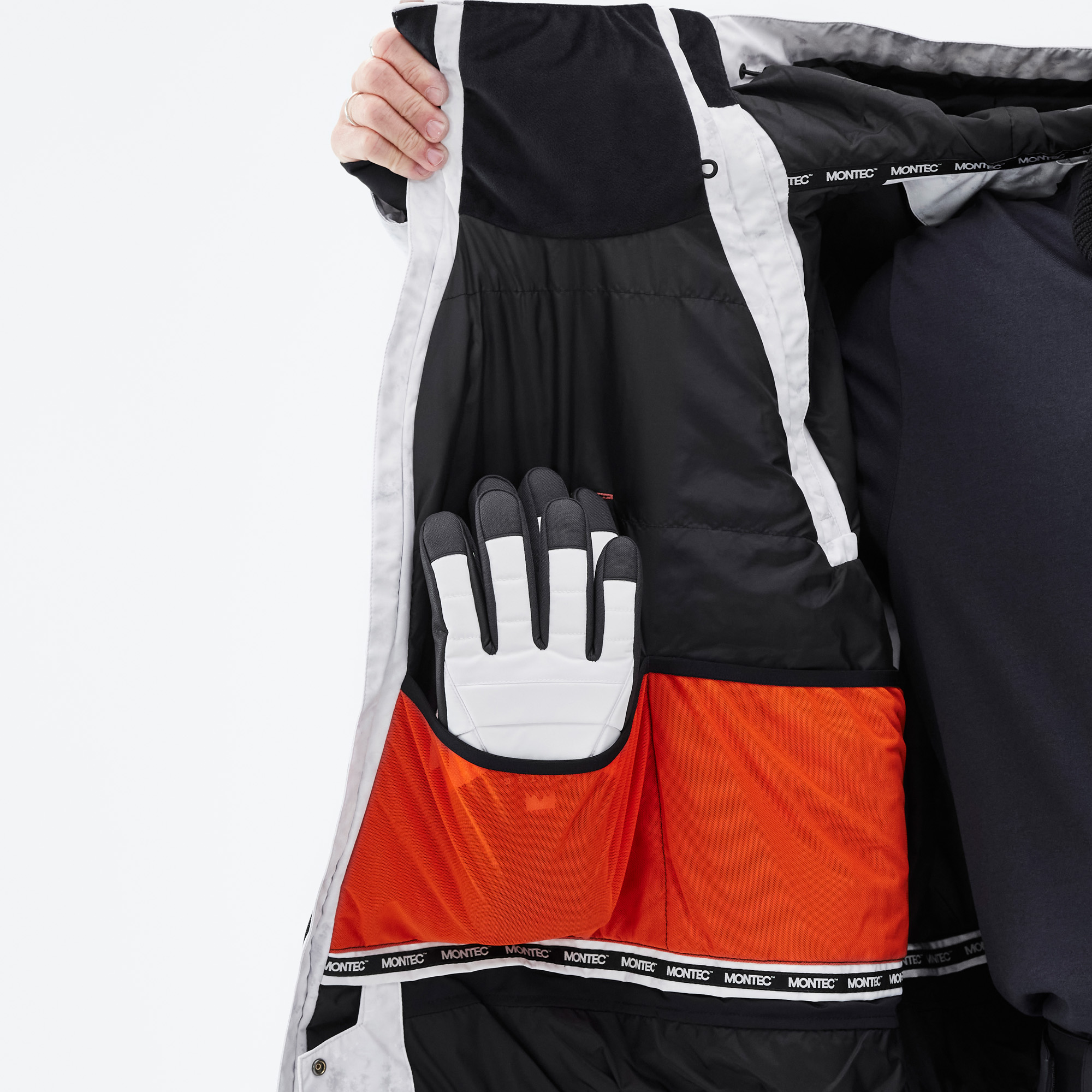 Montec Doom Men's Snowboard Jacket White Tiedye | Montecwear.com