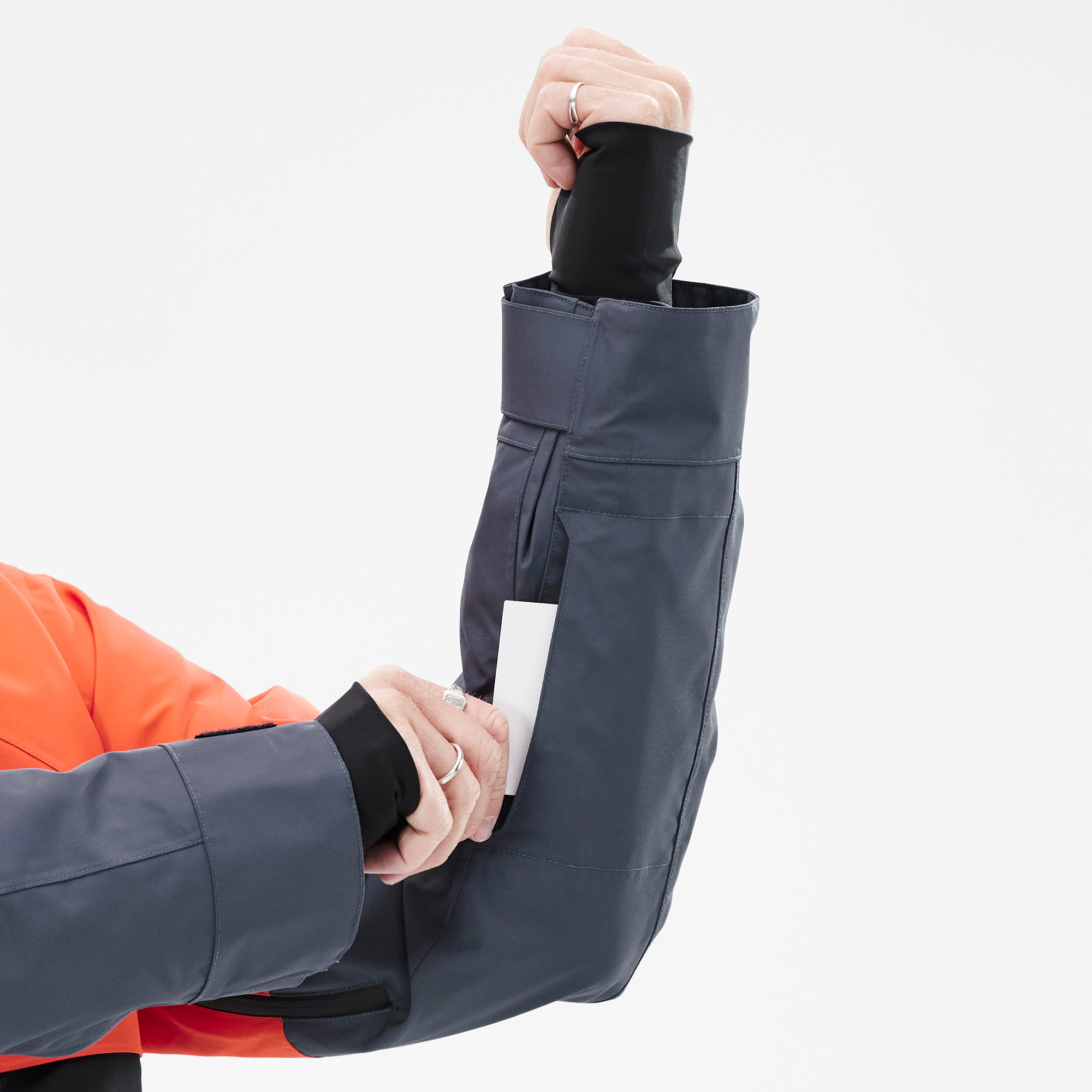 Montec Dune Snowboard Jacket Men Orange/Black/Metal Blue | Montecwear.com