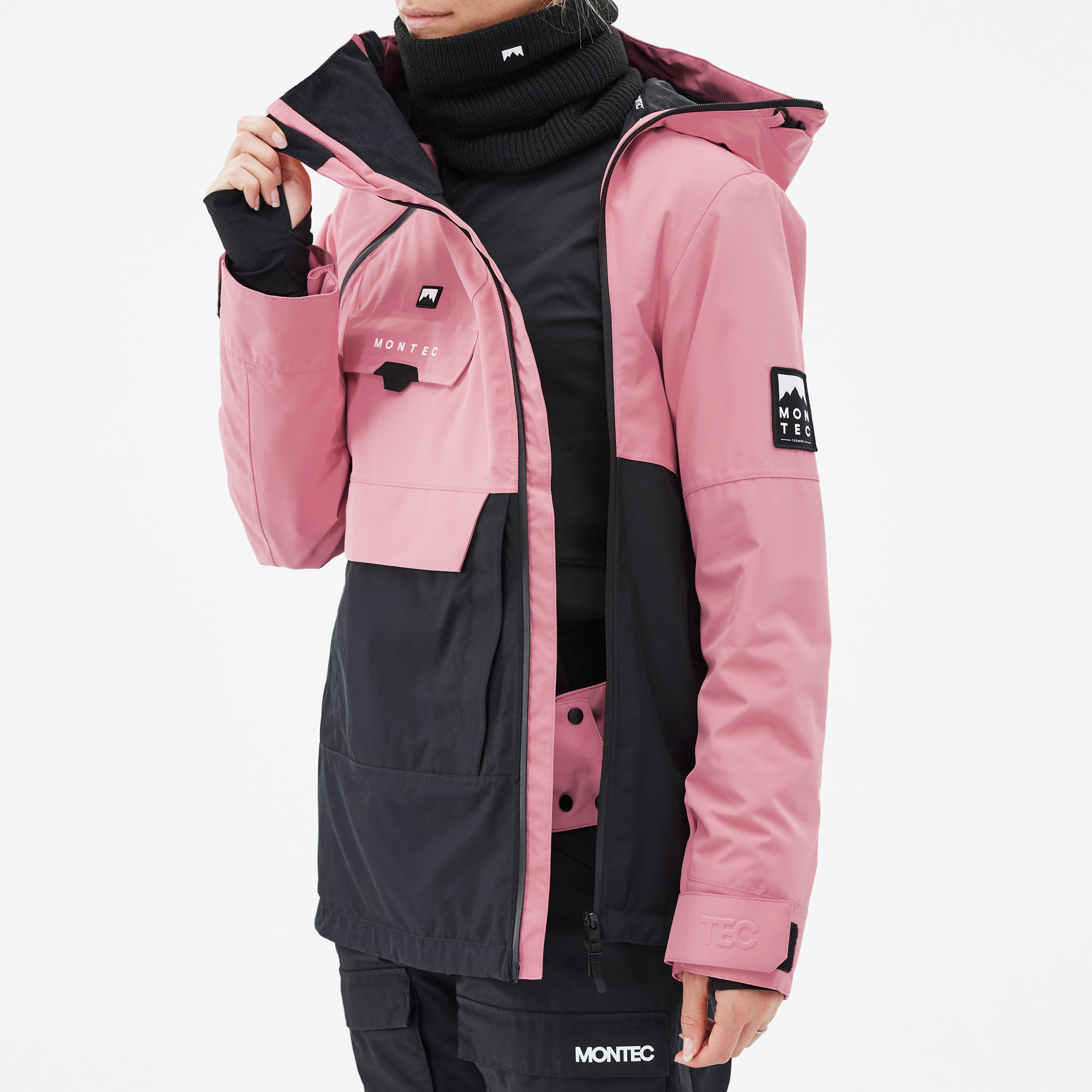 Montec Doom W Women's Ski Jacket Pink/Black | Montecwear.com