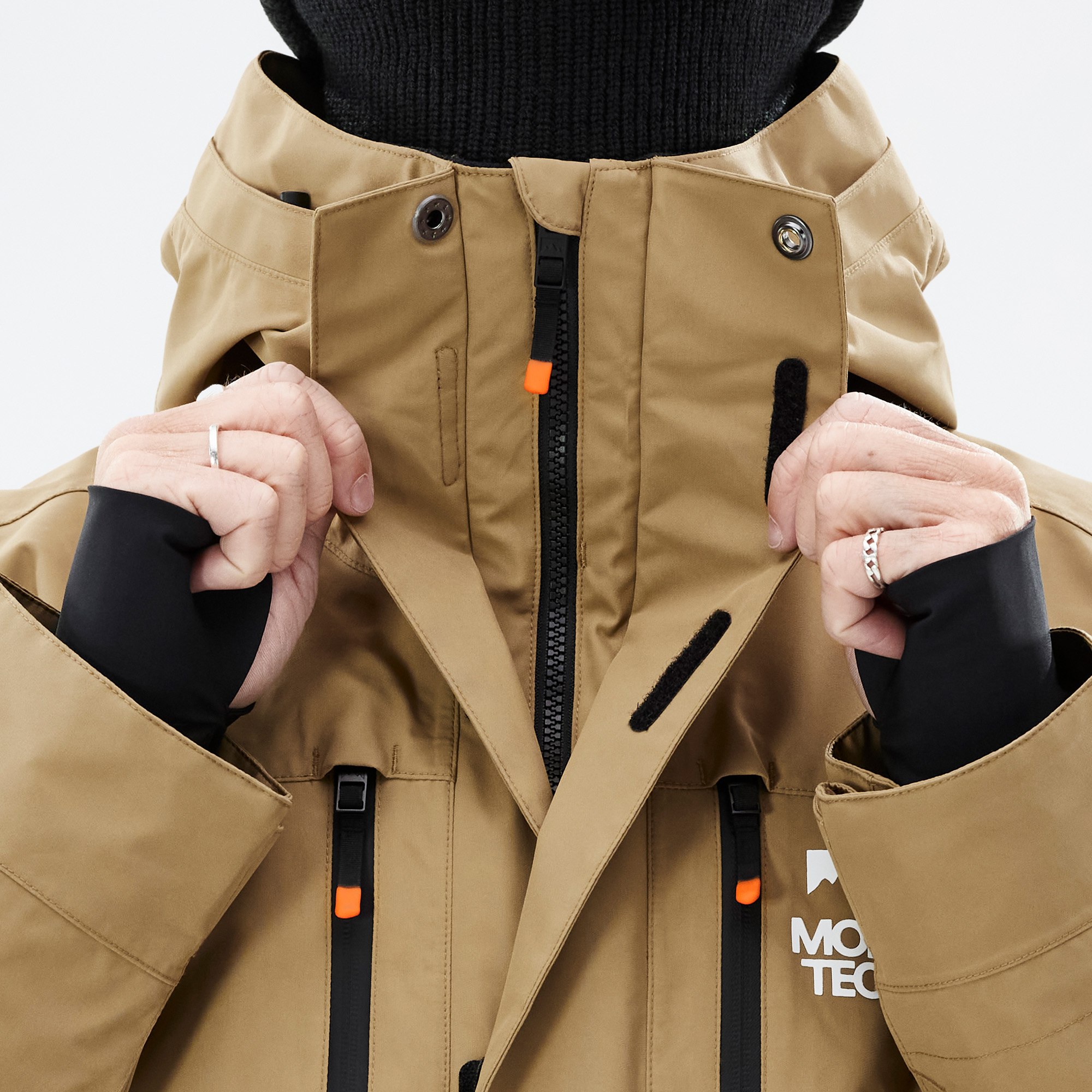 Montec Fawk Snowboard Jacket Men Gold/Black | Montecwear.com