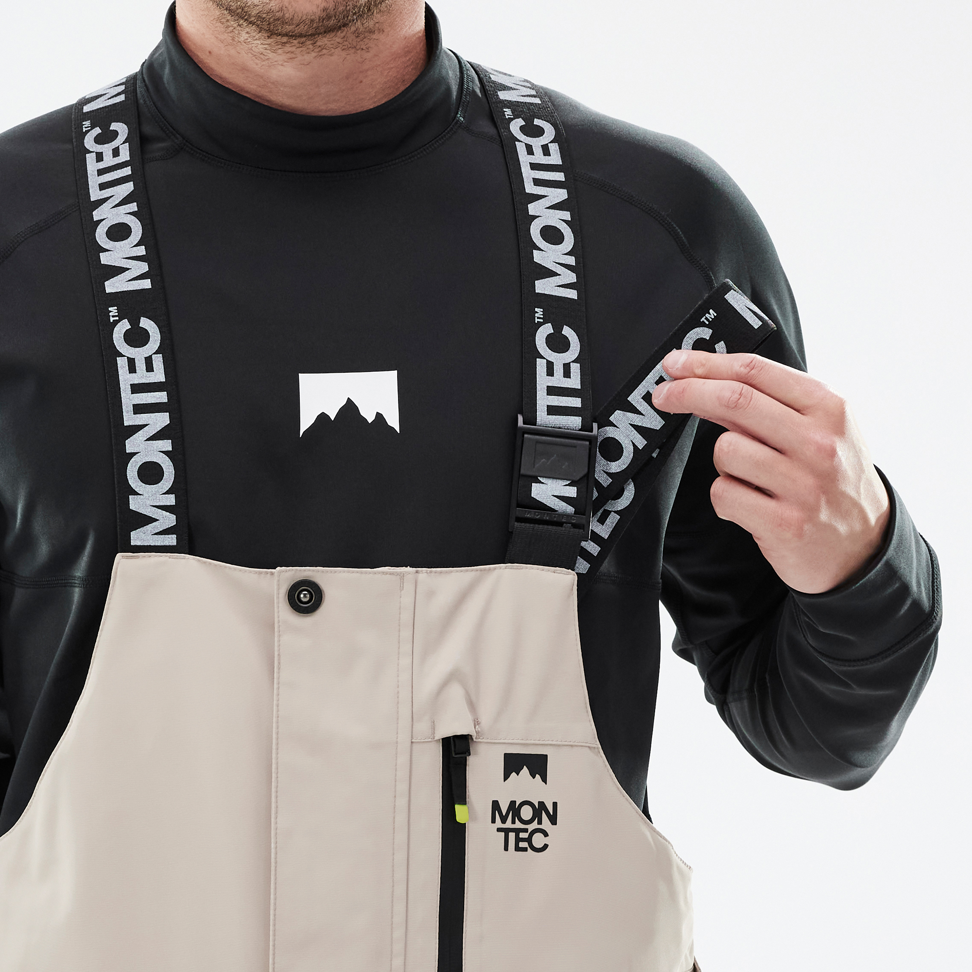 Montec Fawk Ski Pants Men Sand/Black/Metal Blue | Montecwear.com
