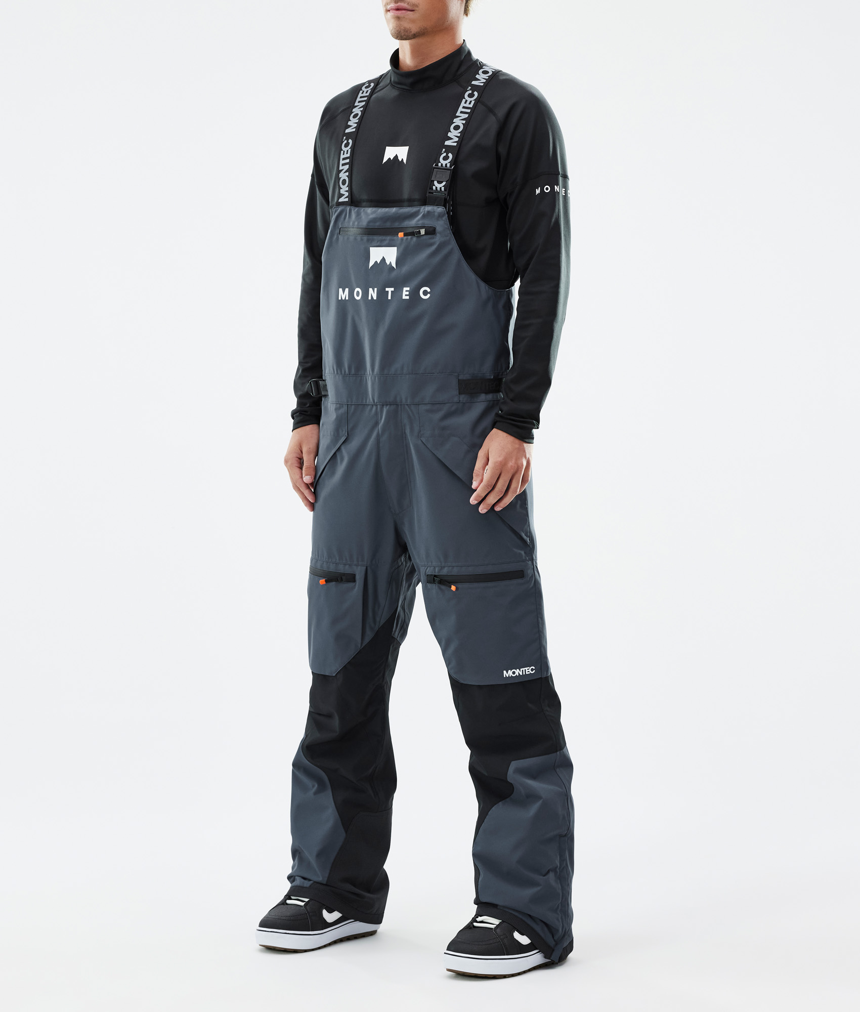 Montec Arch Snowboard Pants Men Metal Blue/Black | Montecwear.com