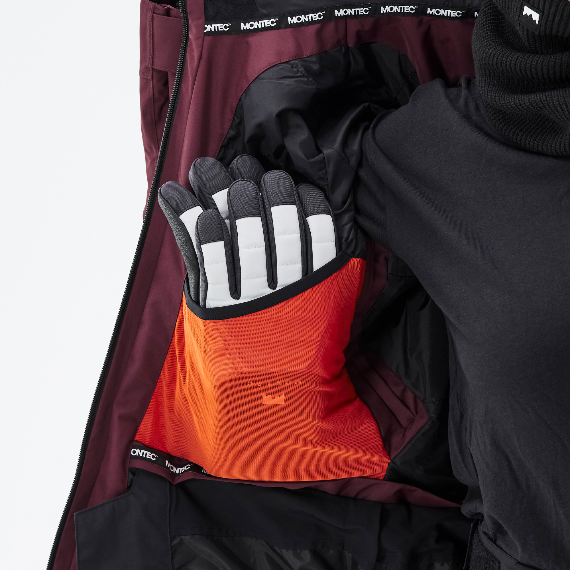 Montec Moss W Ski Jacket Women Burgundy/Black | Montecwear.com