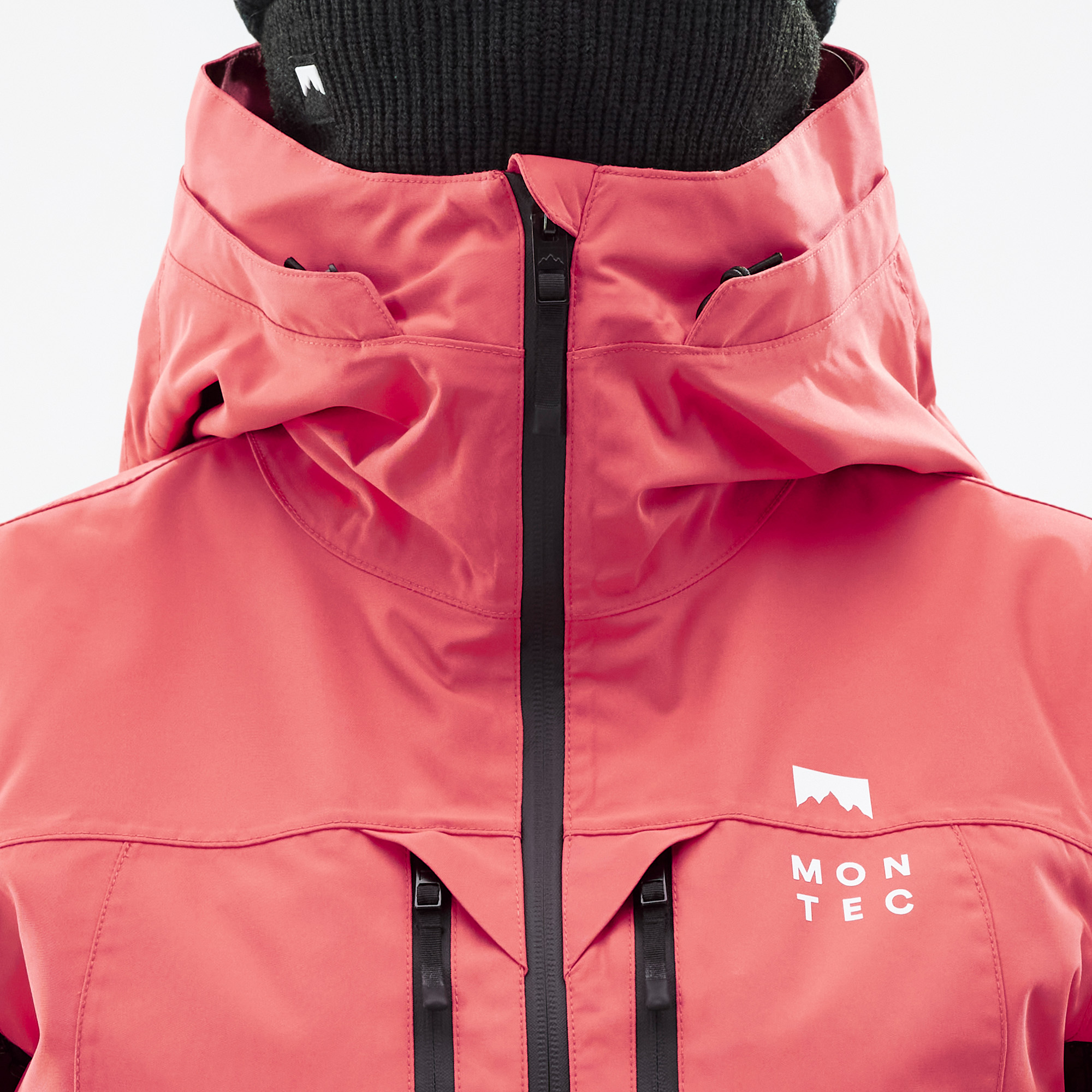 Montec Moss W Women's Snowboard Jacket Coral/Black | Montecwear.com