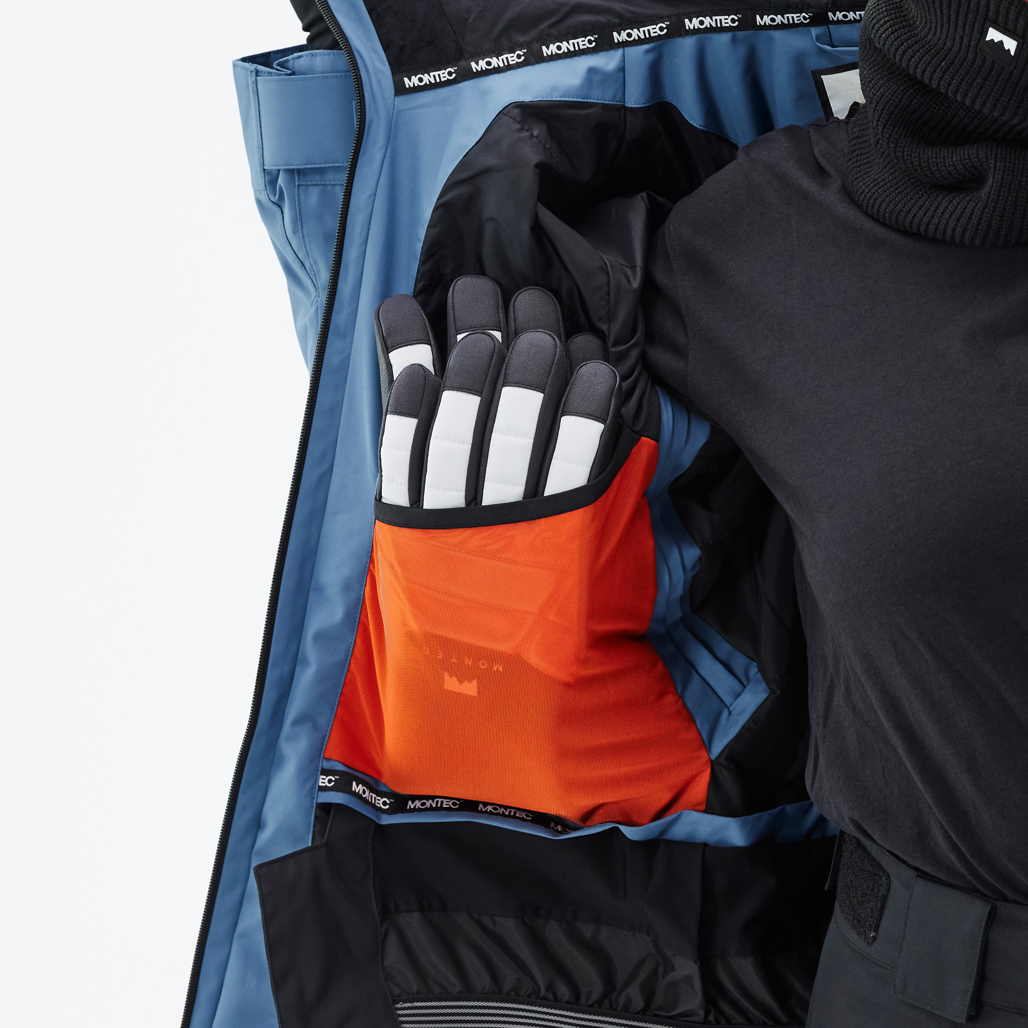 Montec Moss W Women's Ski Jacket Blue Steel/Black | Montecwear.com