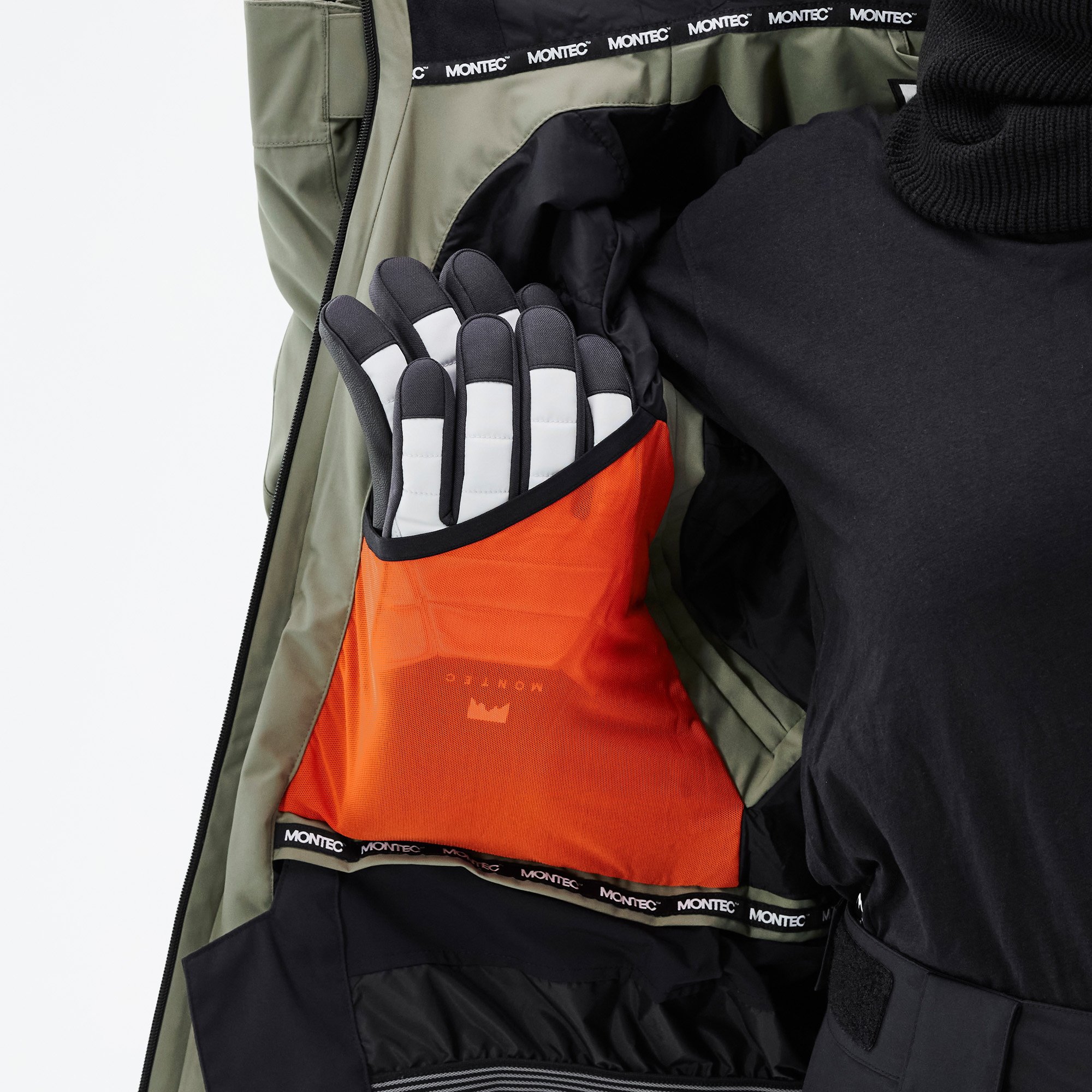 Montec Moss W Women's Snowboard Jacket Greenish/Black | Montecwear.com