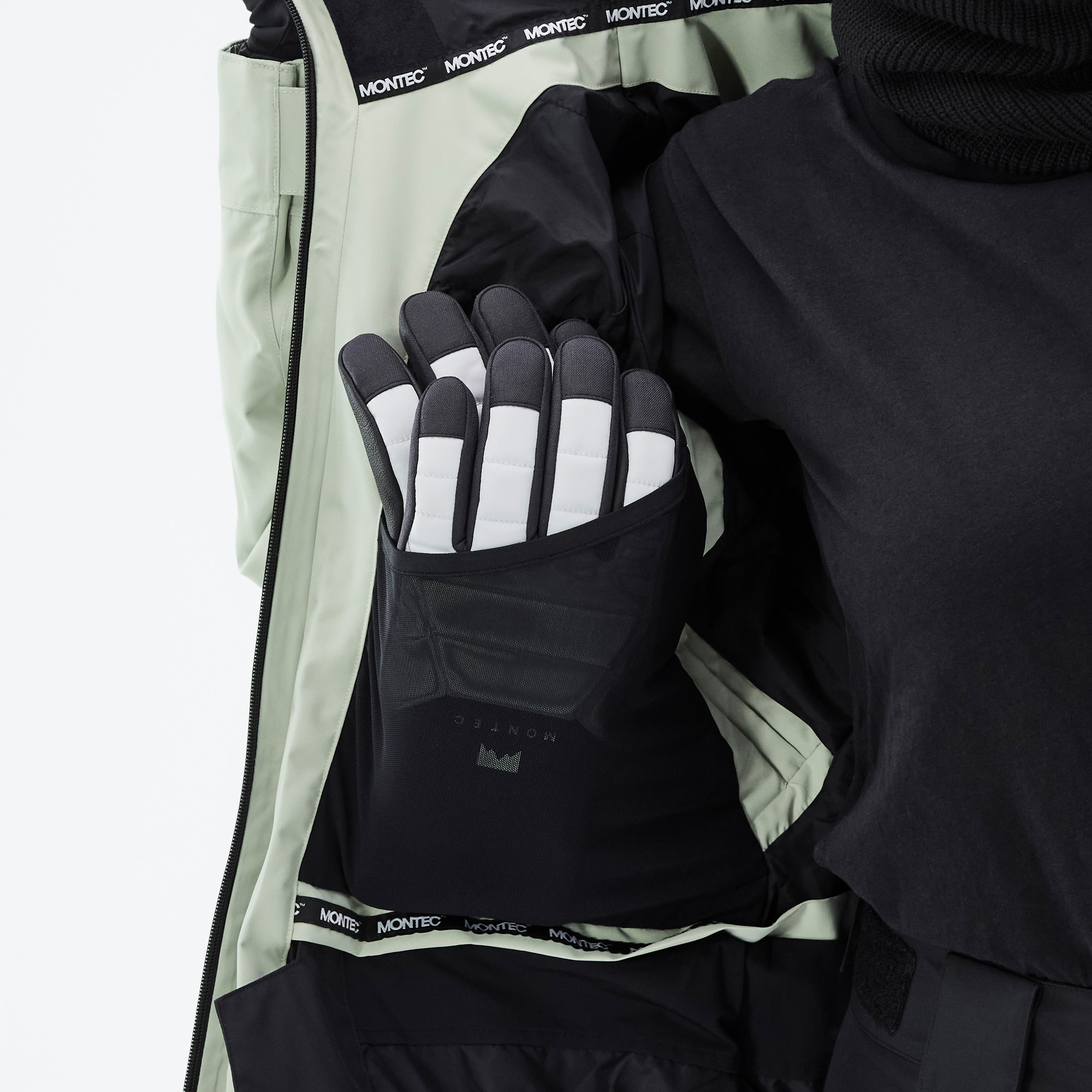 Montec Moss W Snowboard Jacket Women Soft Green/Black | Montecwear.com