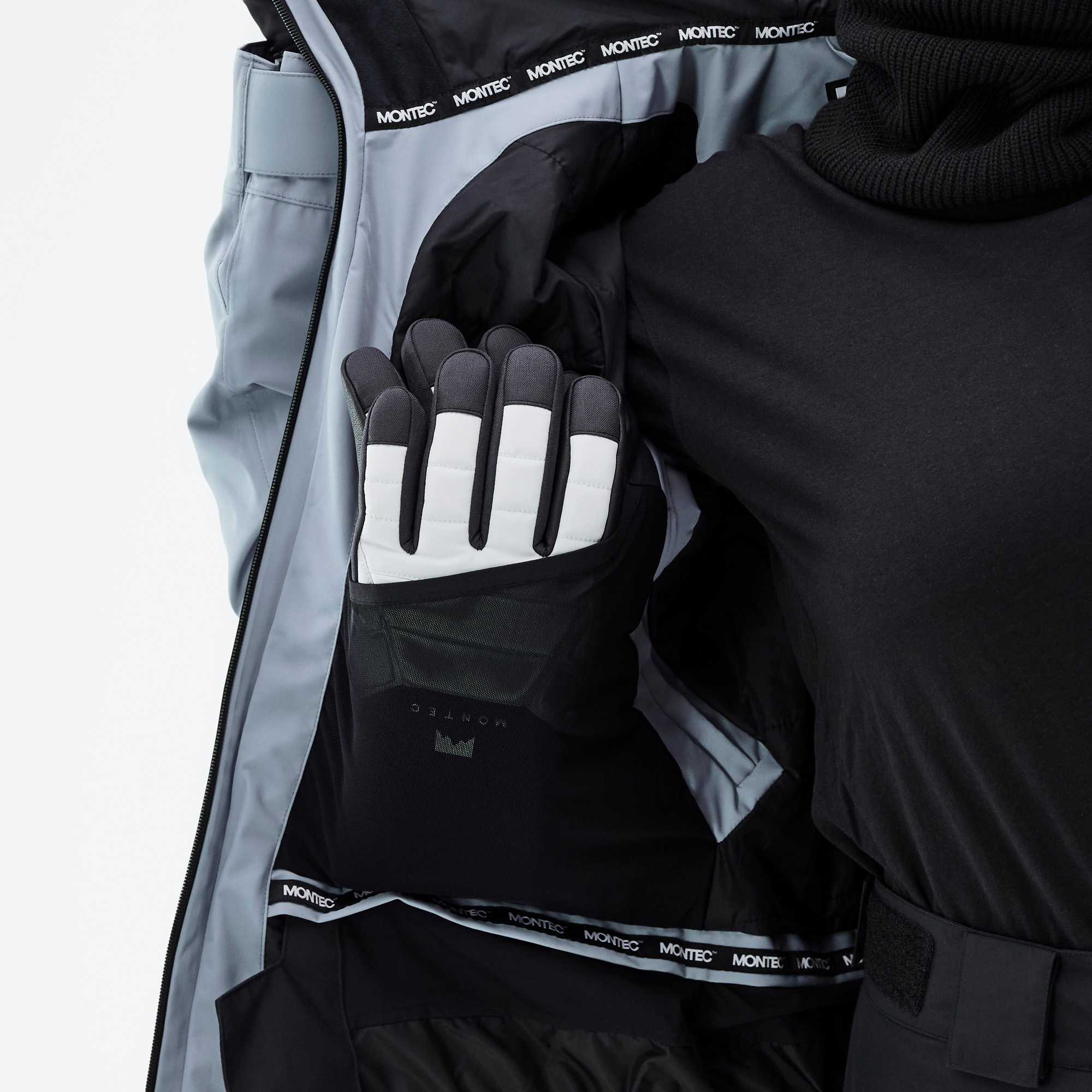 Montec Moss W Snowboard Jacket Women Soft Blue/Black | Montecwear.com