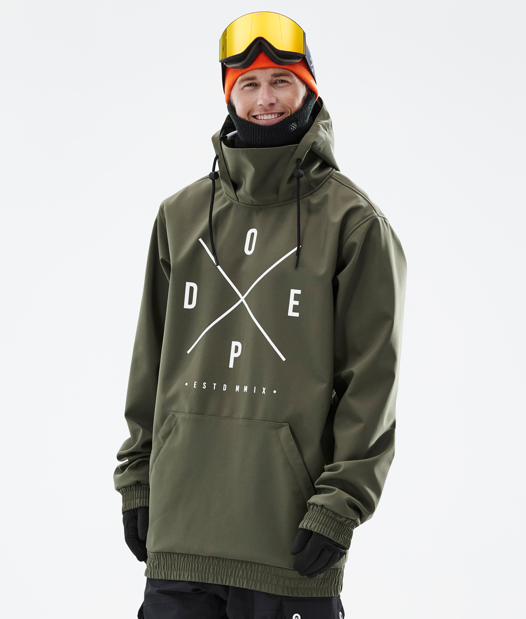 Dope Yeti Snowboard Jacket Men 2X-Up Olive Green | Ridestore.com