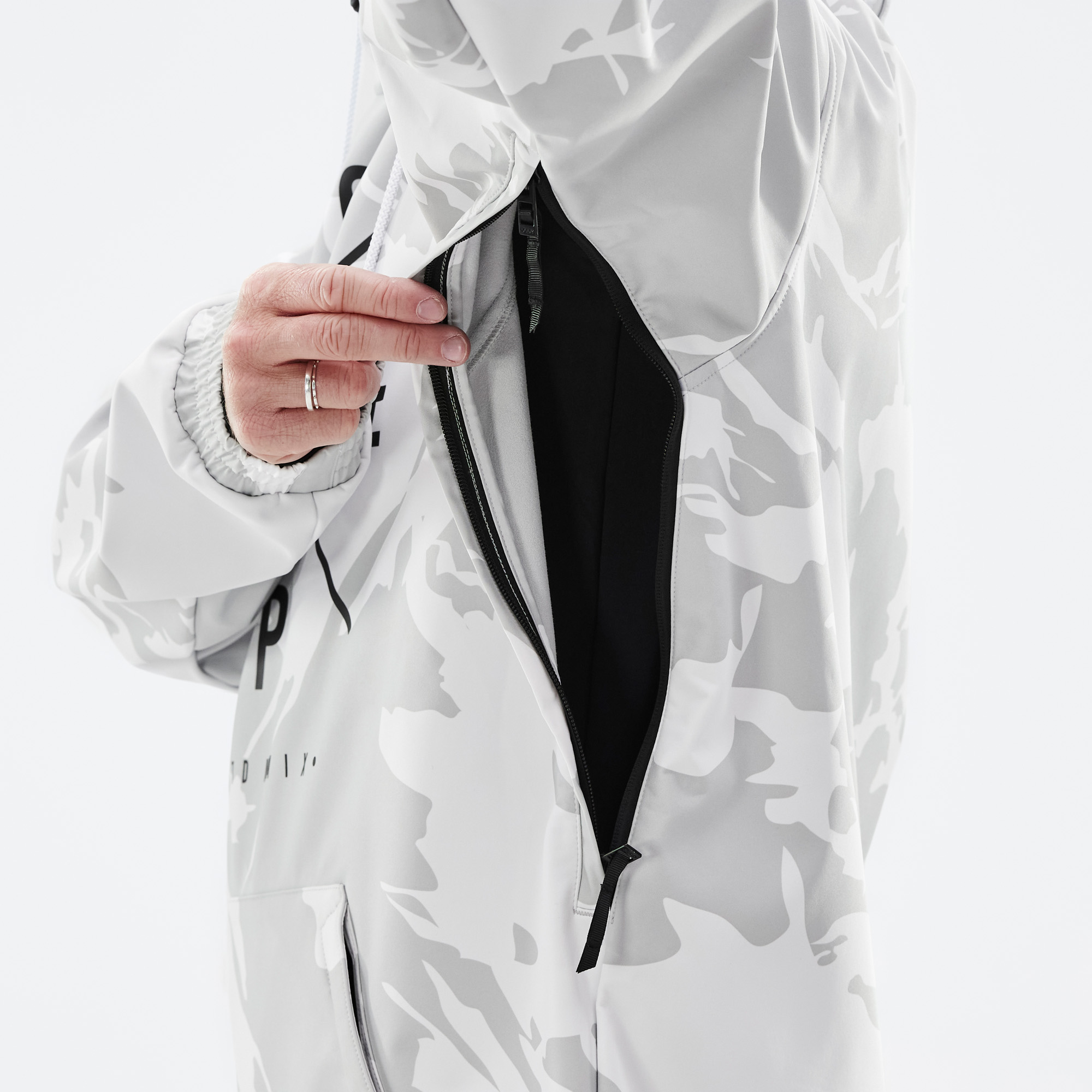 Dope Yeti Snowboardjakke Herre 2X-Up Grey Camo - Grå | Ridestore.no