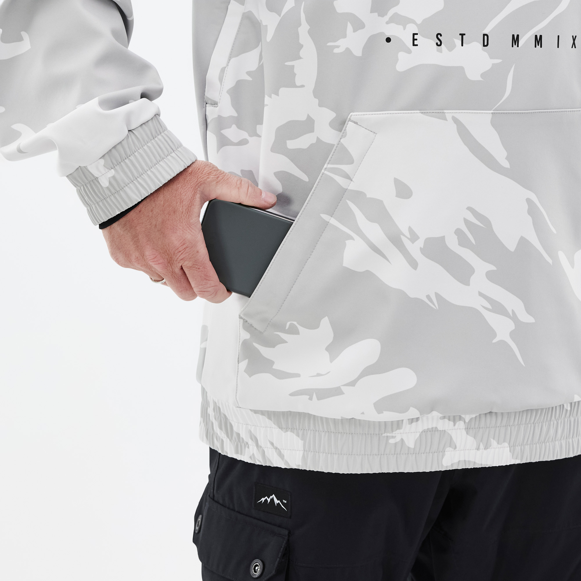 Dope Yeti Snowboard Jacket Men 2X-Up Grey Camo | Ridestore.com