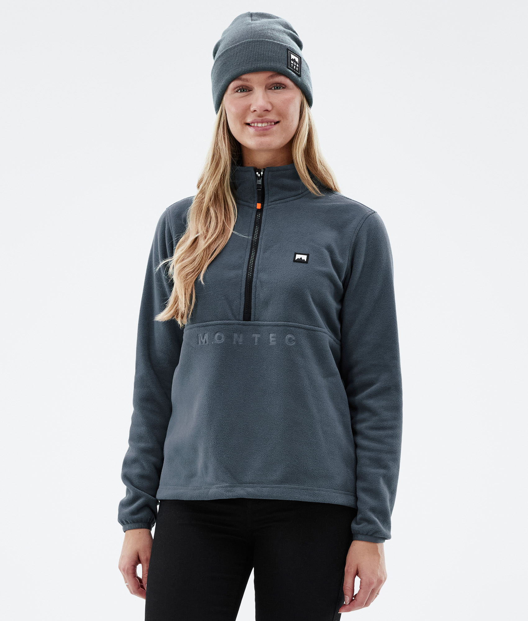 Montec Echo W Fleecegenser Dame Metal Blue - Blå | Ridestore.no