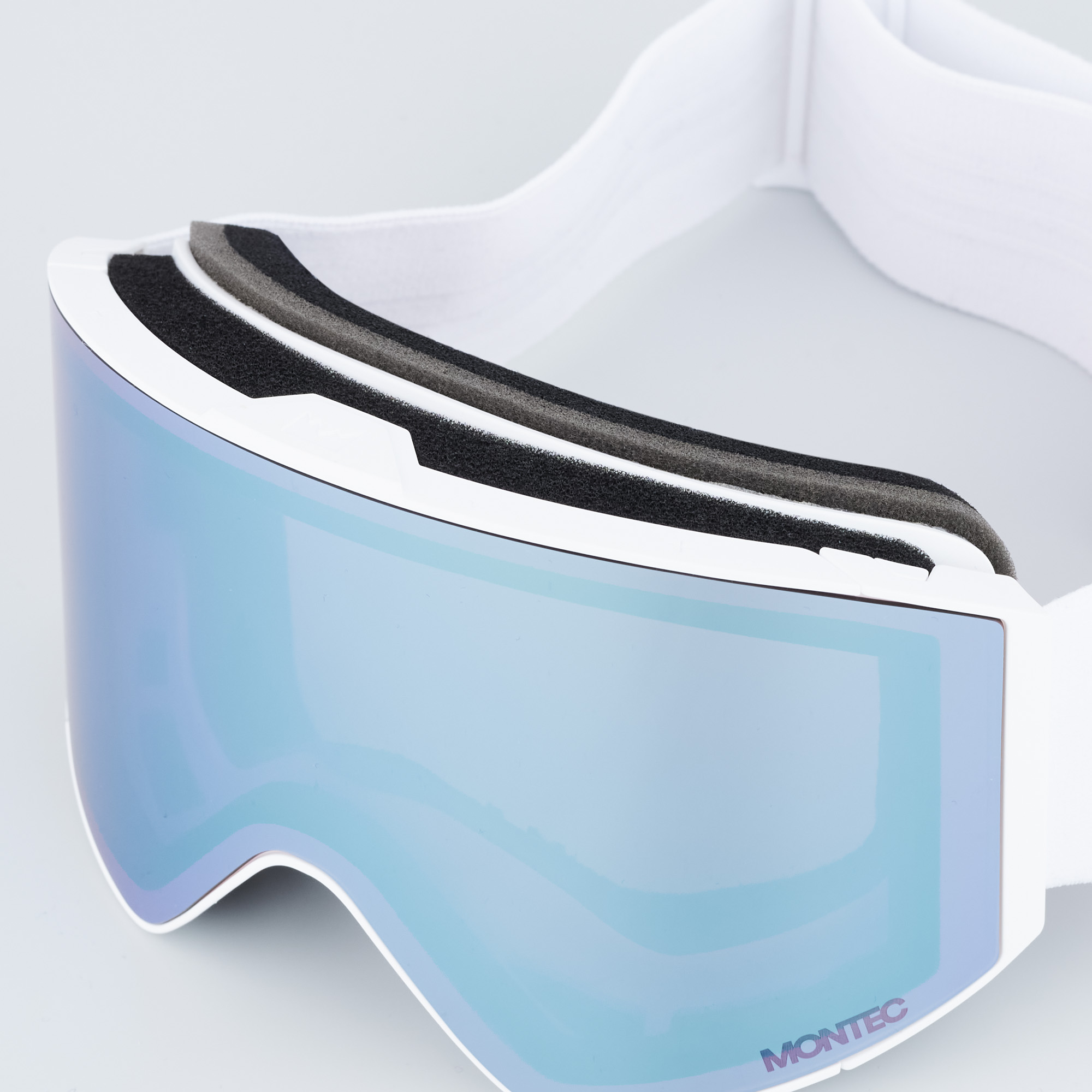Montec Scope Ski Goggles White/Moon Blue Mirror | Montecwear.com