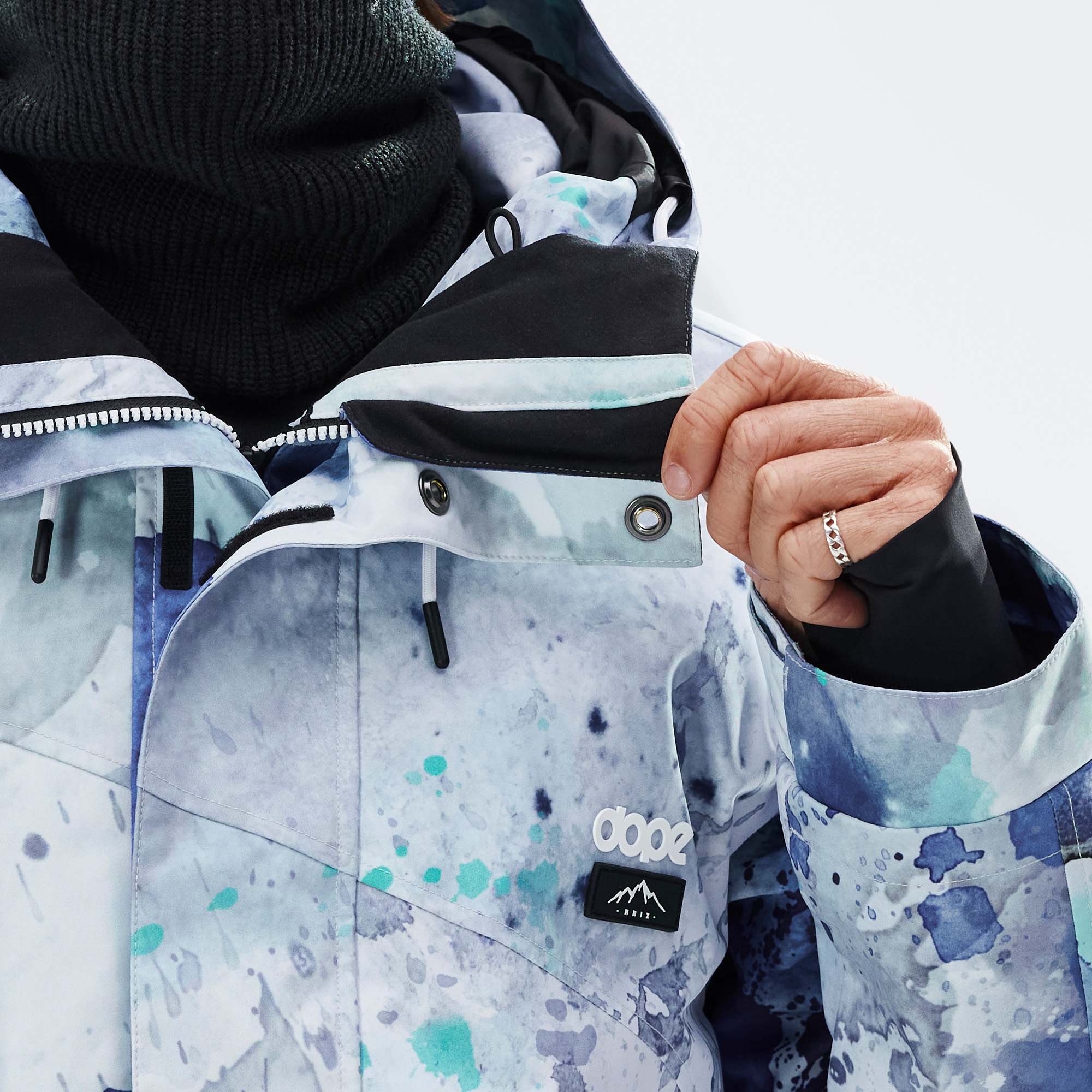 Dope Adept Snowboardjakke Herre Spray Blue Green - Blå | Dopesnow.com