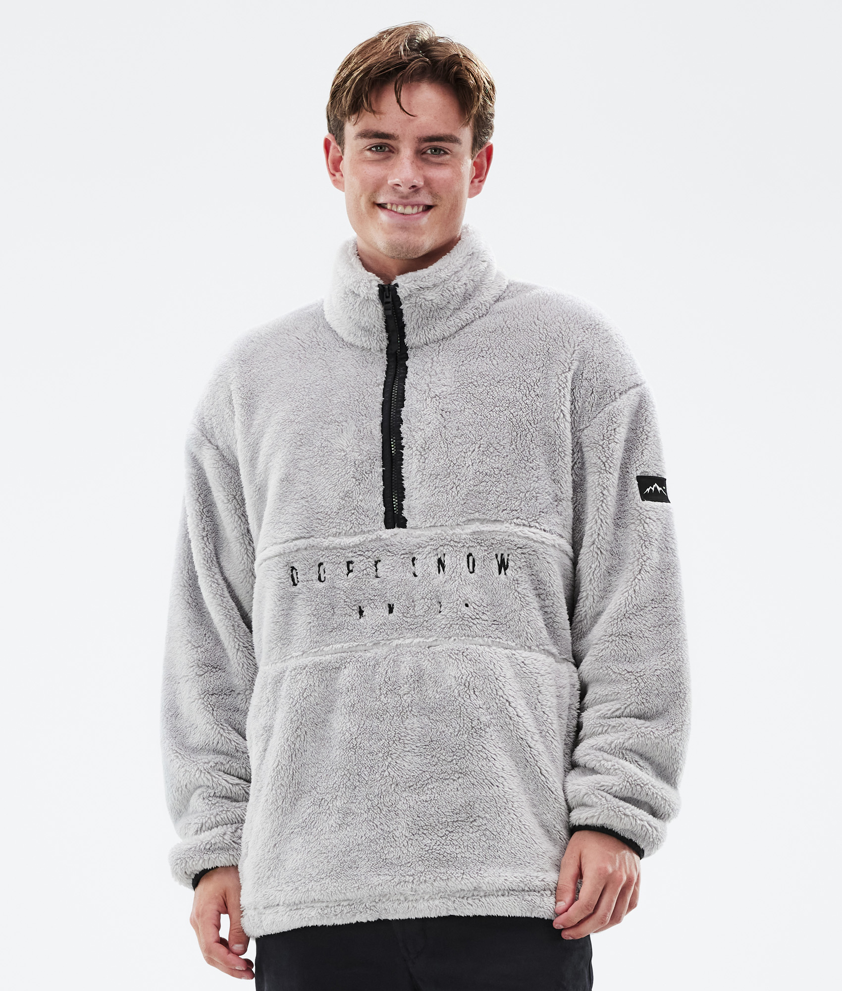 Dope Pile Fleece Sweater Men Light Grey | Dopesnow UK