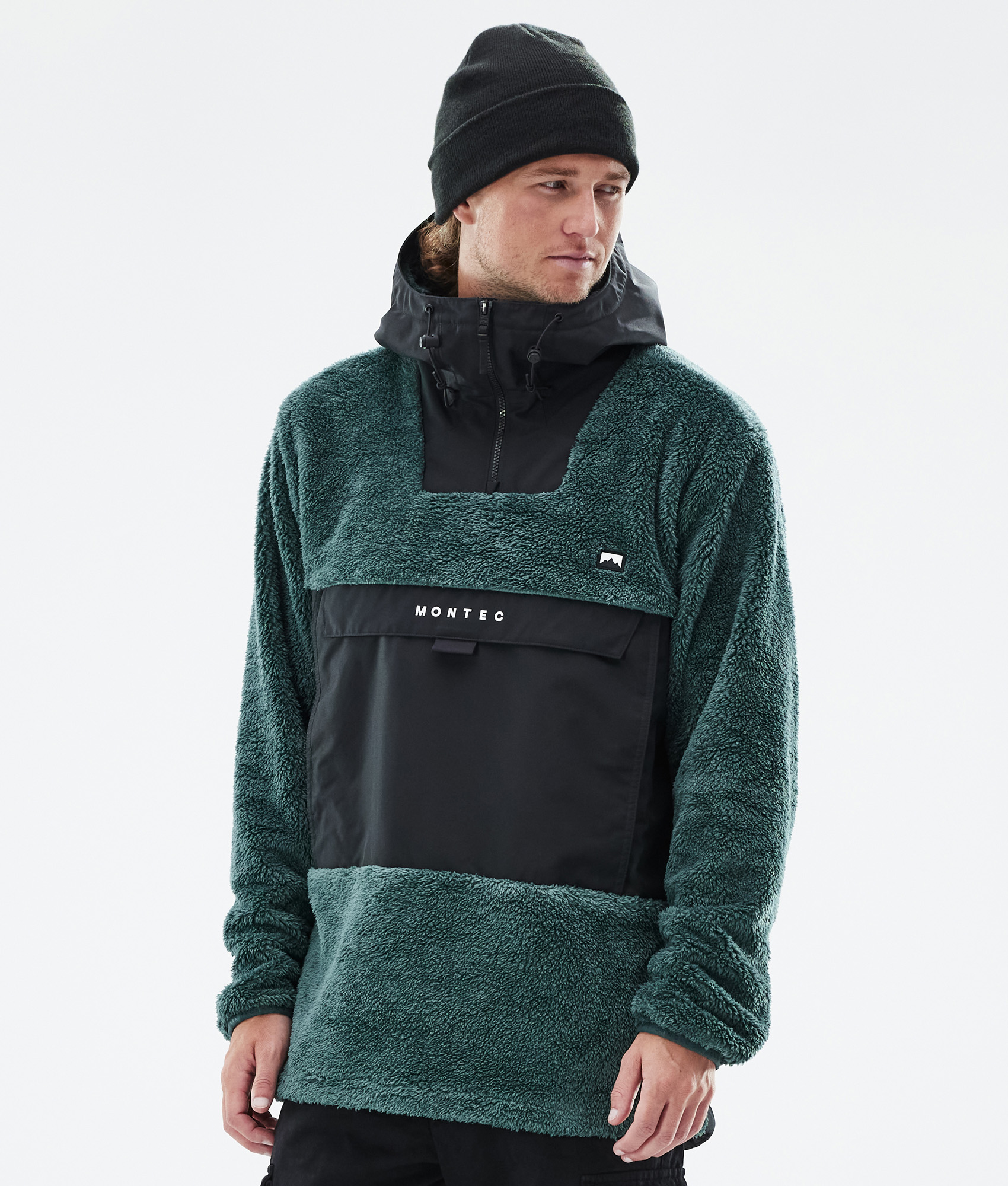 Montec Lima Fleece Hoodie Men Dark Atlantic/Black | Montecwear.com