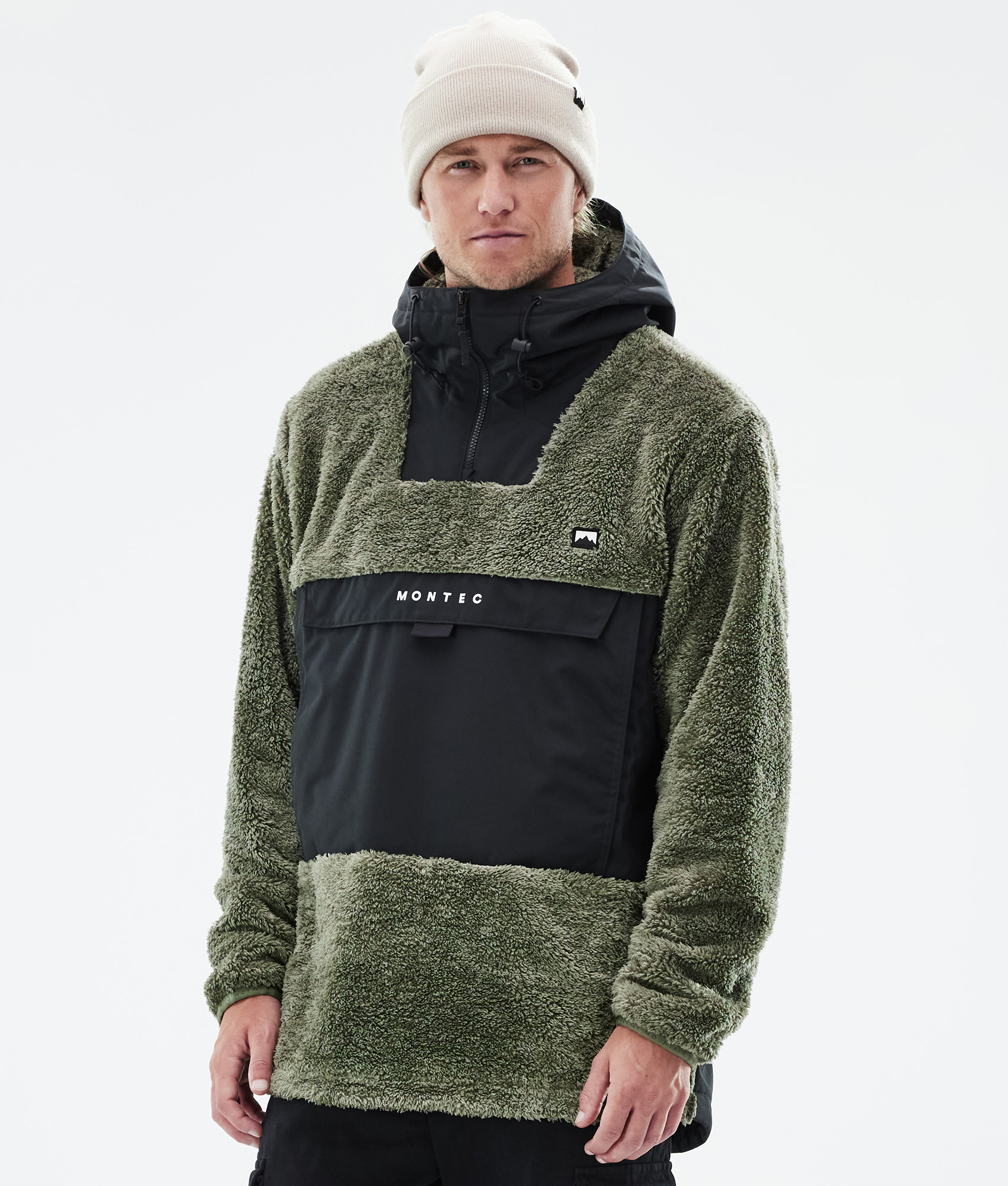 Montec Lima Fleece Hoodie Men Greenish/Black | Montecwear.com