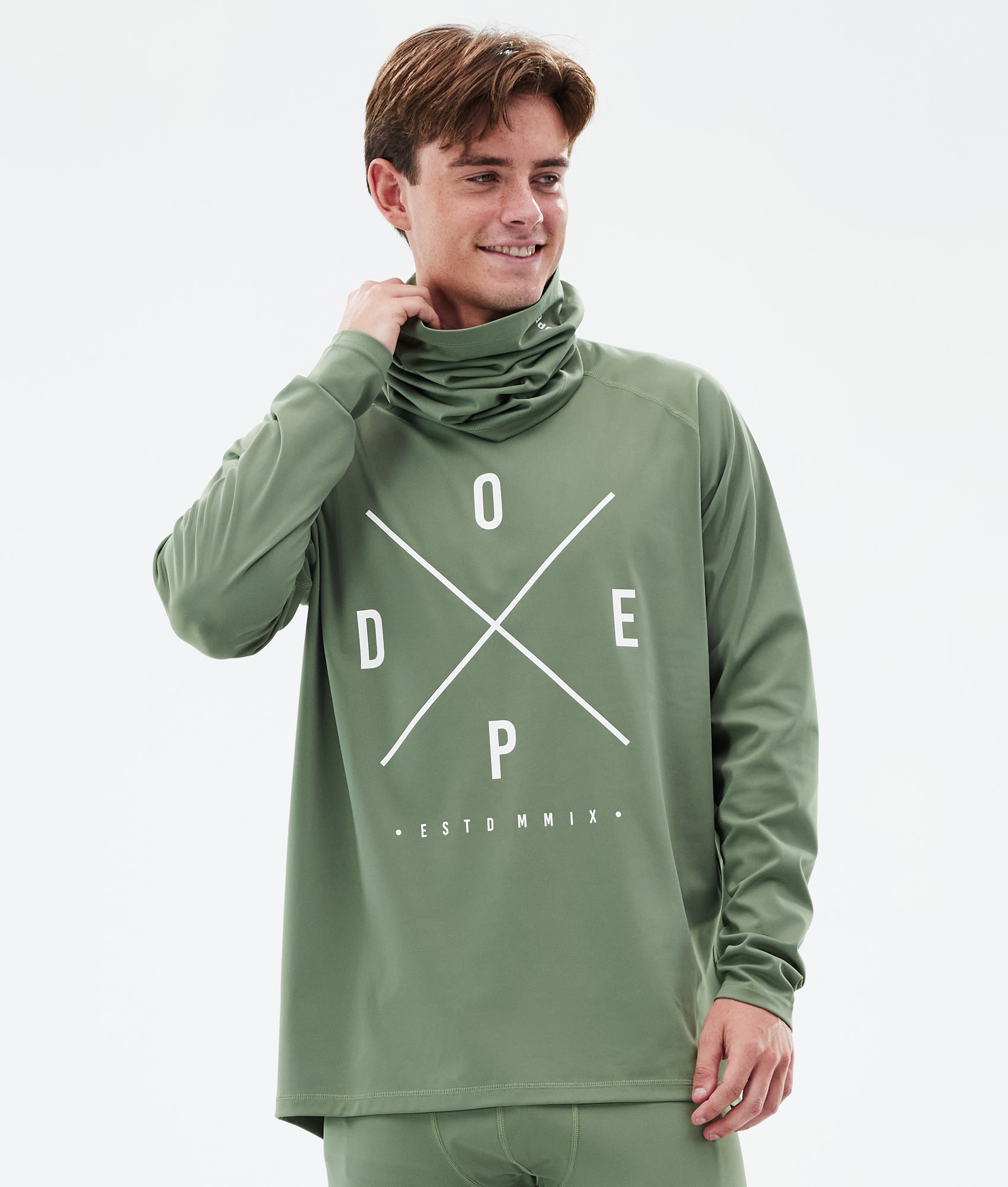 Dope Snuggle Base Layer Top Men 2X-Up Moss Green | Dopesnow.com