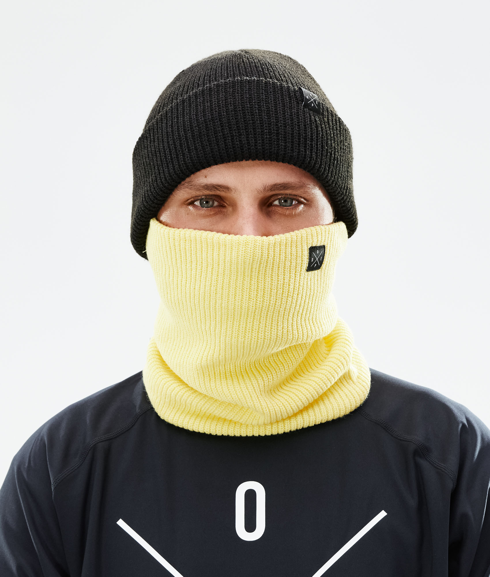 Dope 2X-UP Knitted Facemask Men Faded Yellow | Dopesnow.com