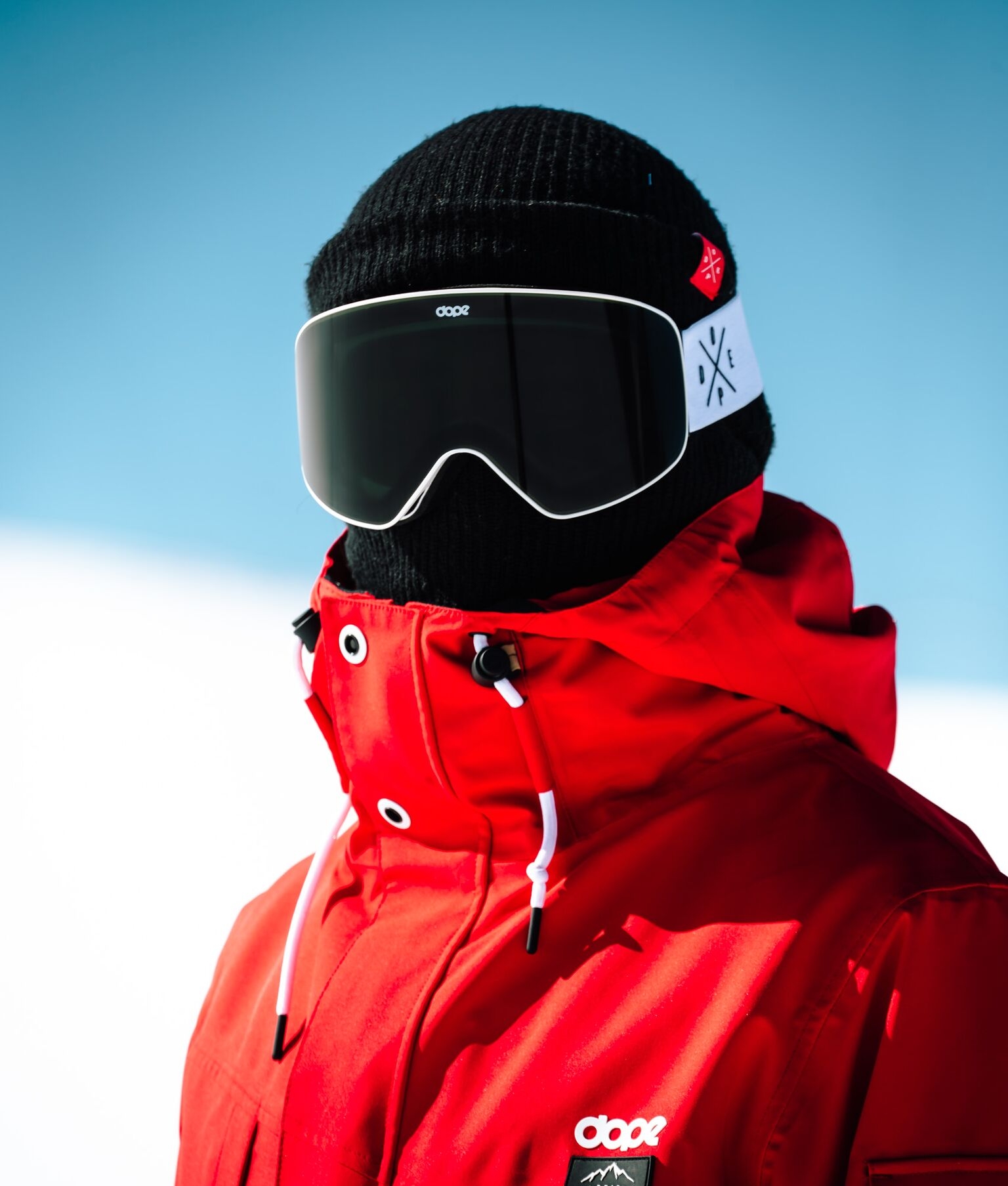 Dope Flush 2X-UP Ski Goggles Men White W/White Black | Dopesnow.com